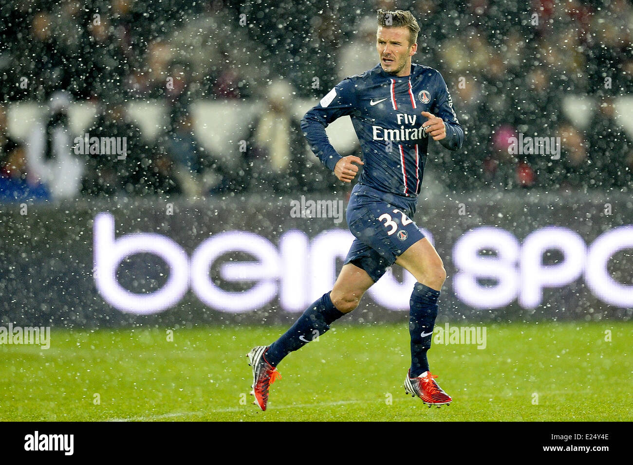 David Beckham plays his first match for Paris Saint-Germain (PSG ...