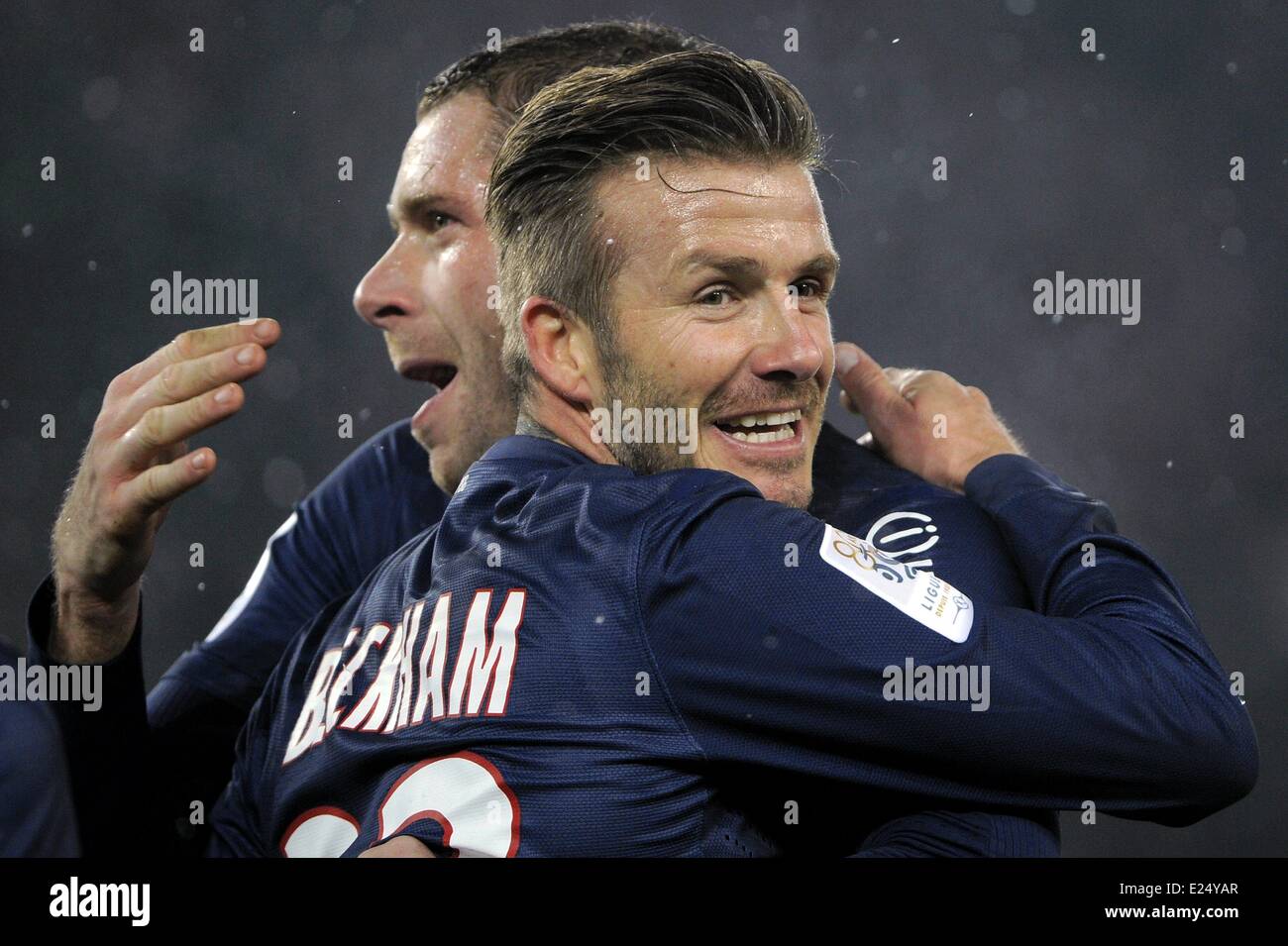 David Beckham plays his first match for Paris Saint-Germain (PSG ...