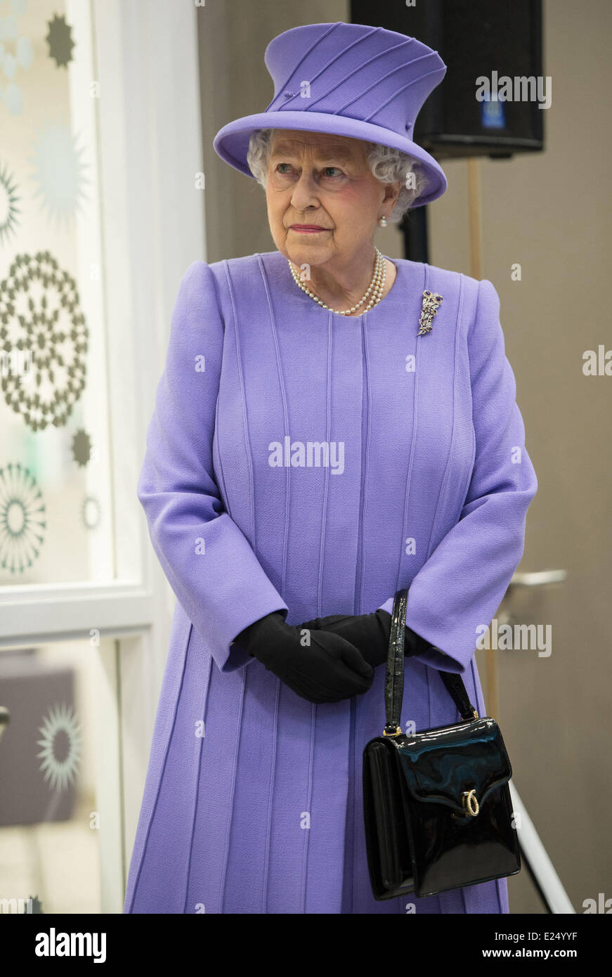 Queen Elizabeth II and Prince Philip, Duke of Edinburgh meet staff as ...