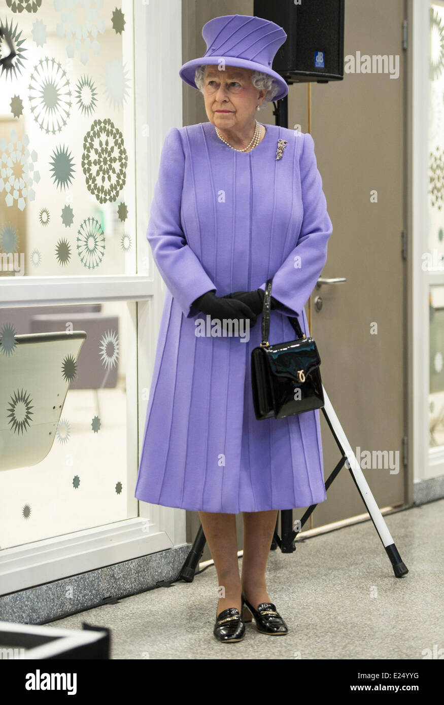 Queen Elizabeth II and Prince Philip, Duke of Edinburgh meet staff as ...