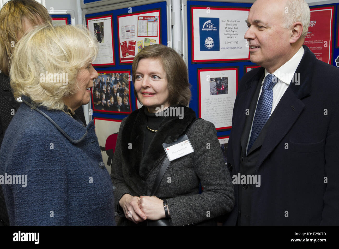 Camilla, Duchess of Cornwall, meets trustee Betsy Duncan Smith and her ...
