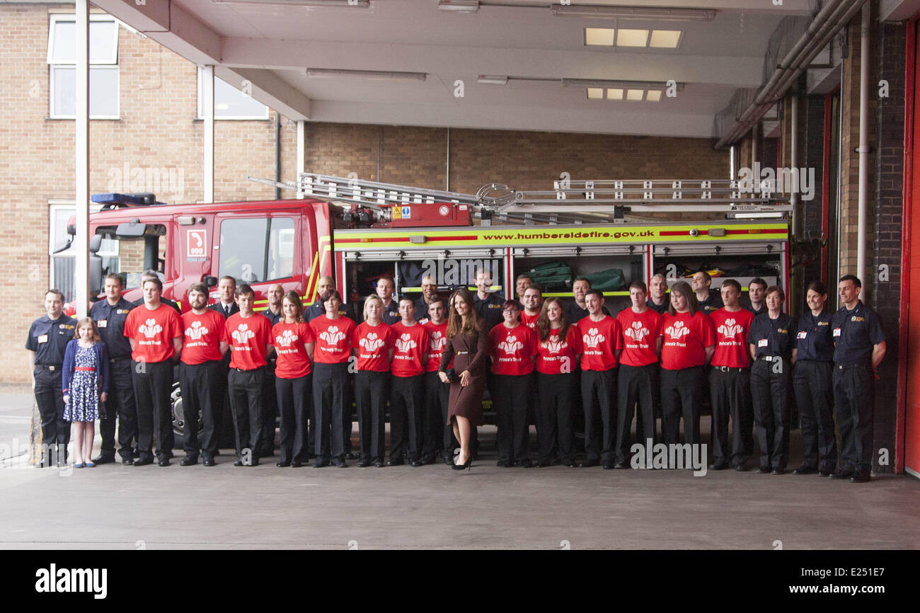 Catherine, Duchess of Cambridge visits Humberside Fire and Rescue ...