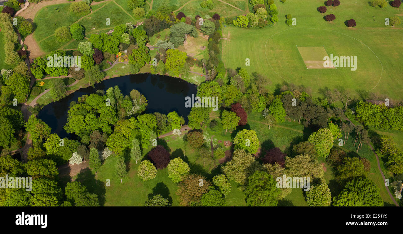 Parkland as seen from the air in spring time Stock Photo - Alamy
