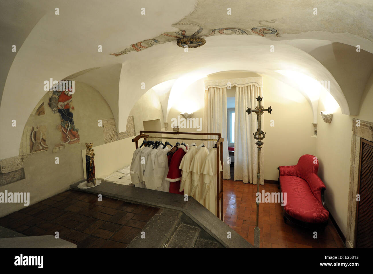 A view of the Sistine Chapel at the Vatican on March 12, 2013 just ...