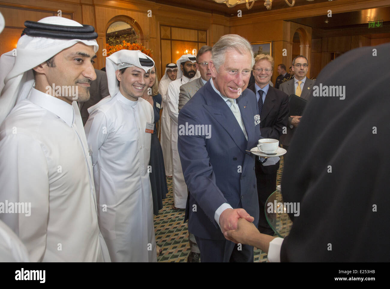 Prince Charles, Prince of Wales attends a reception for the Qatar-UK ...