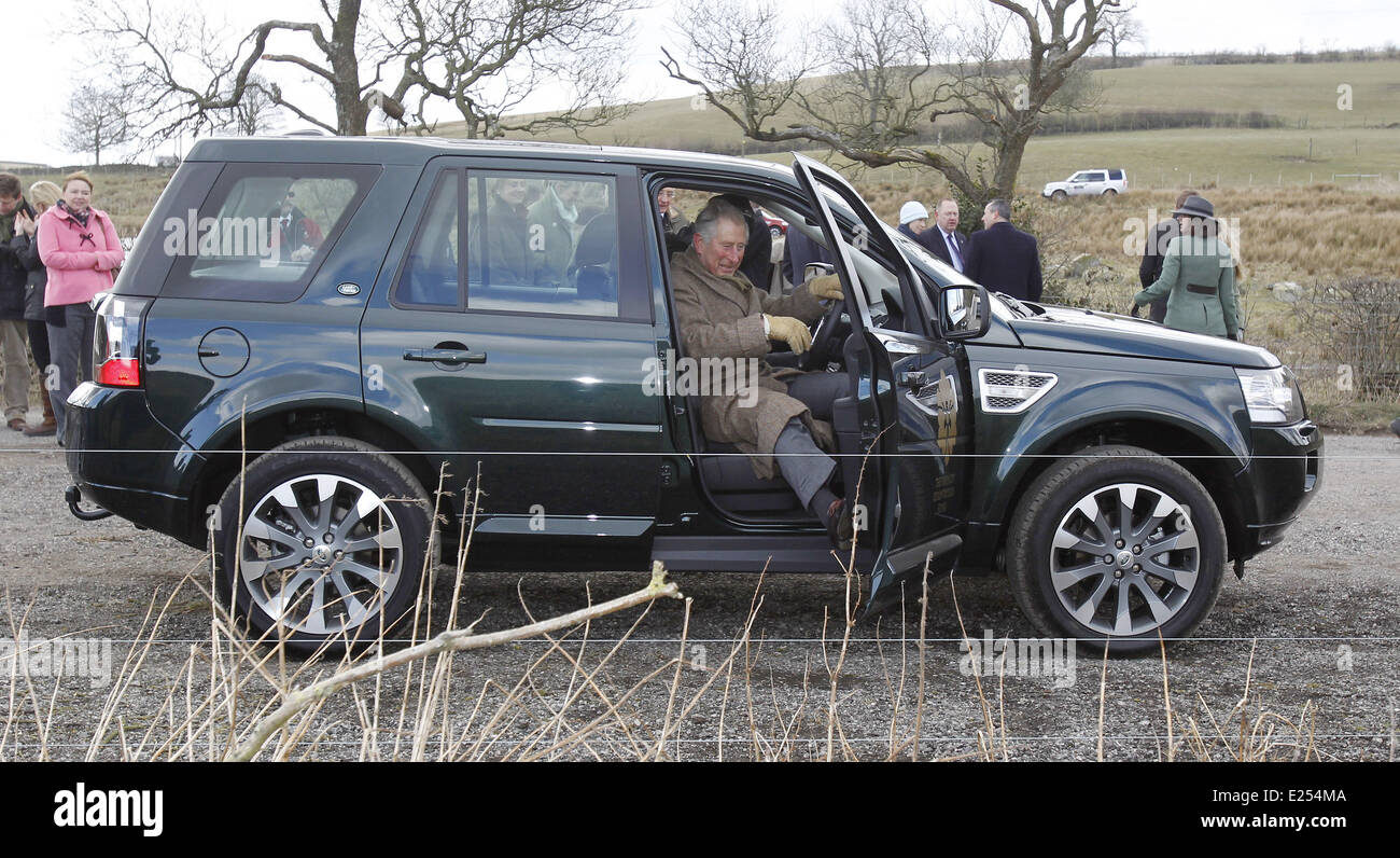 Prince Charles, HRH The Prince of Wales on a visit to the Land Rover ...