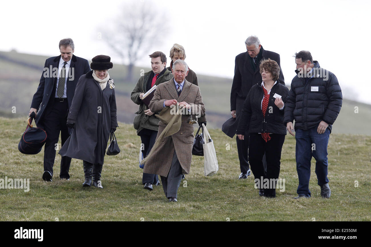 Prince Charles, HRH The Prince of Wales on a visit to the Land Rover ...