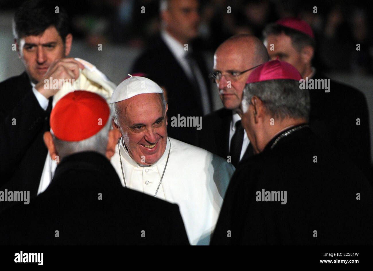Pope Francis I leads the traditional Good Friday celebration at the ...