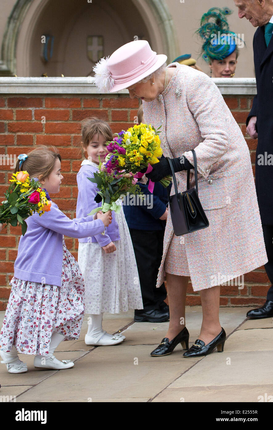 Members of the British Royal Family join Queen Elizabeth II for the ...