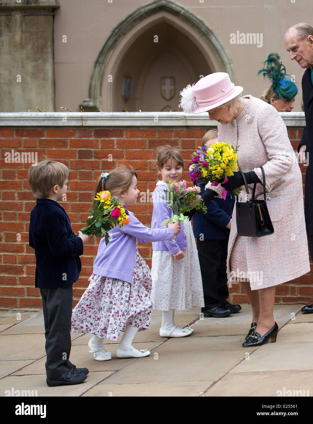 Members of the British Royal Family join Queen Elizabeth II for the ...