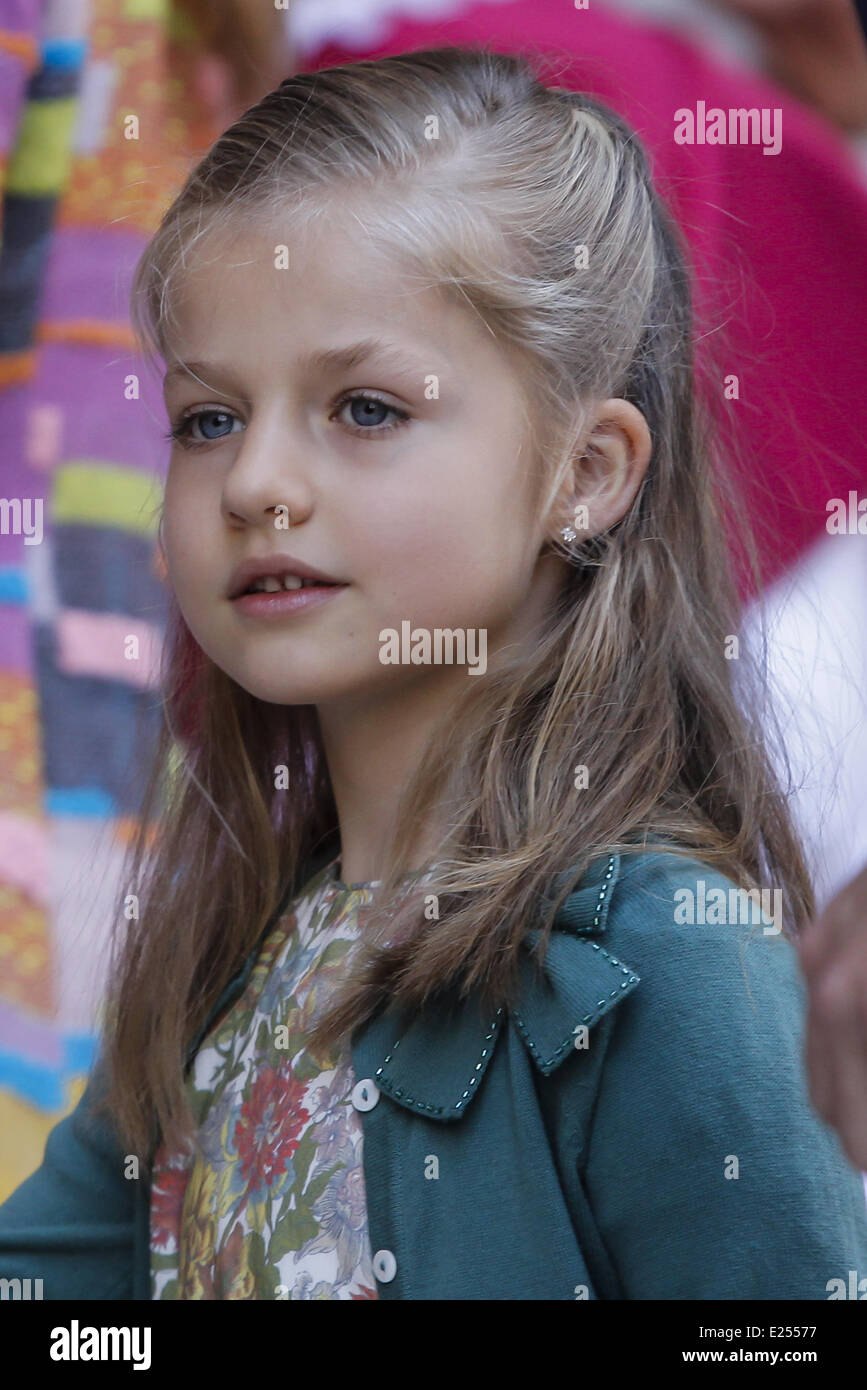 Spanish Royals attend the Easter mass at Palma Cathedral Featuring ...