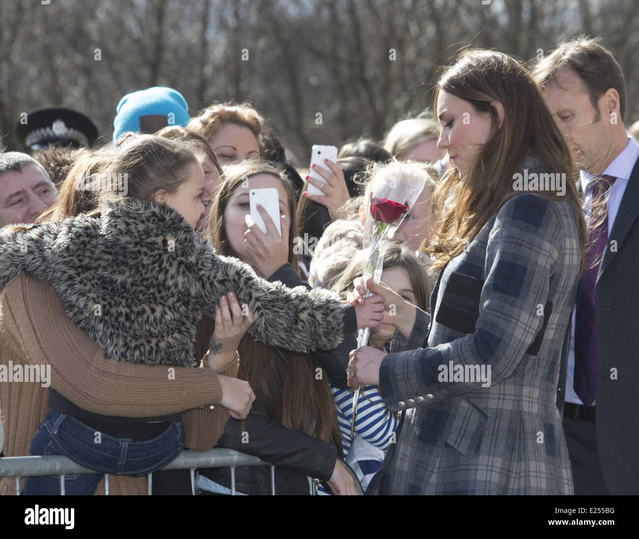 The Duke and Duchess of Cambridge visit the Donald Dewar Leisure Centre ...