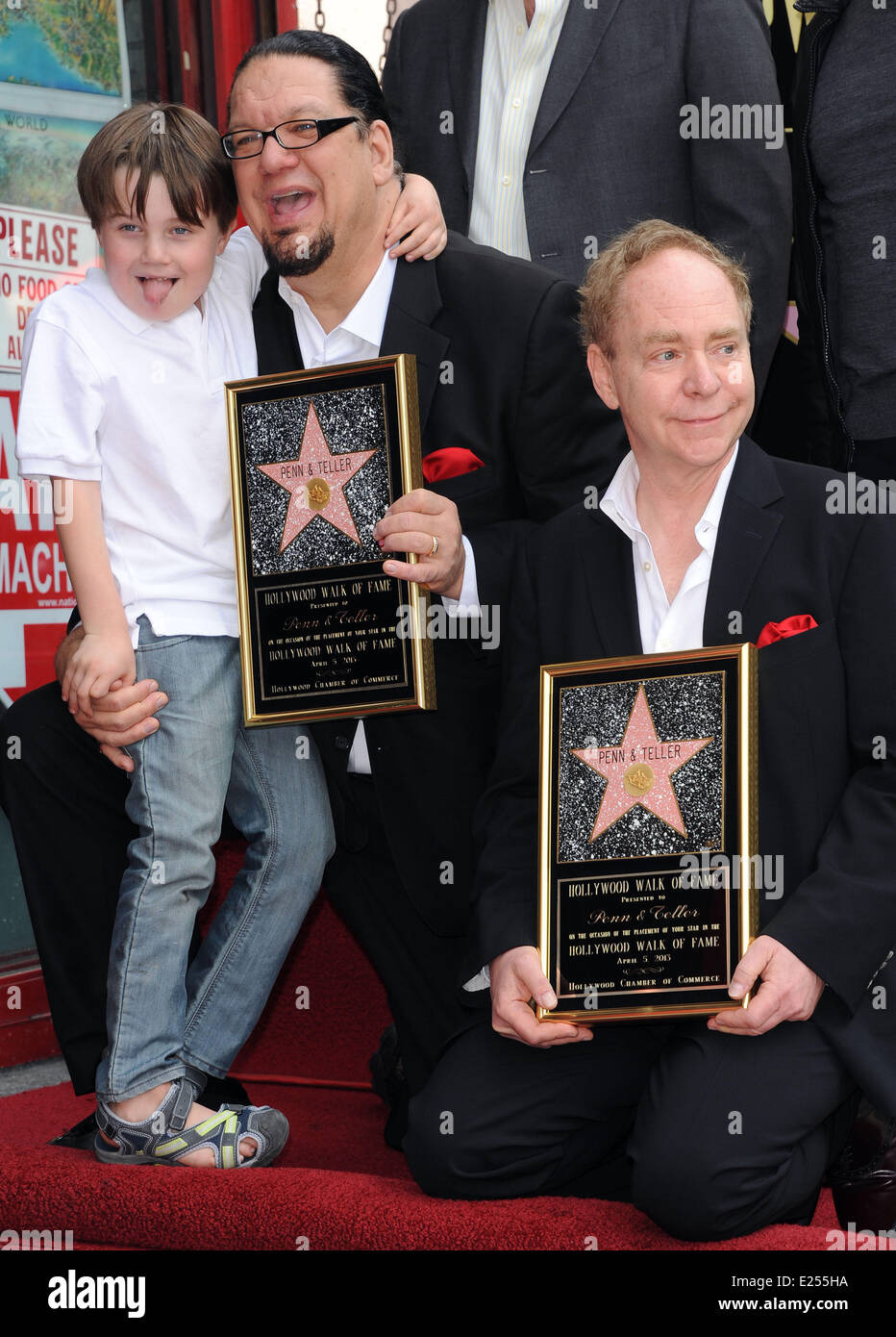 American illusionists Penn Jillette and Teller are honoured with a ...