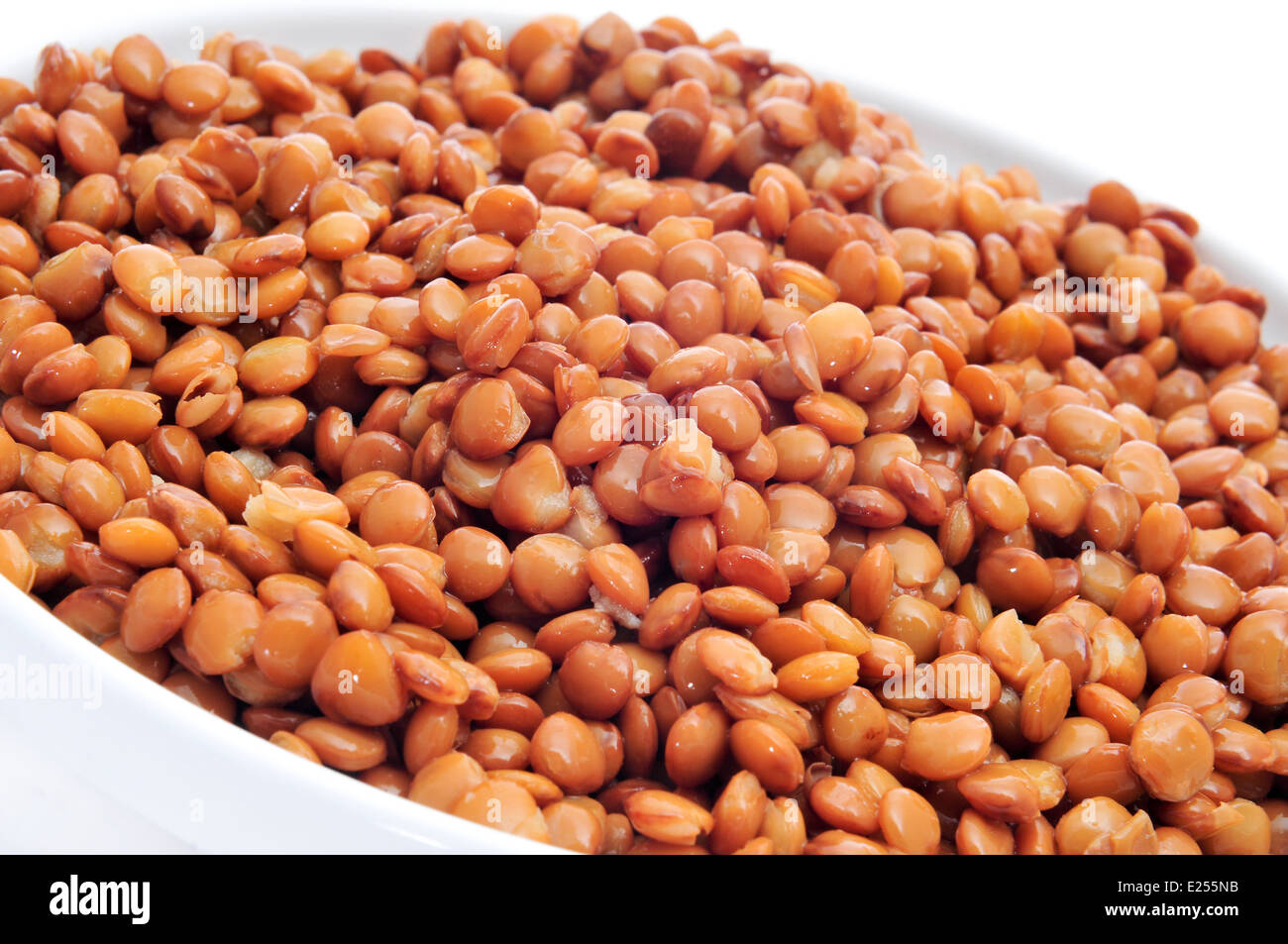 closeup of a bowl with cooked lentils Stock Photo - Alamy