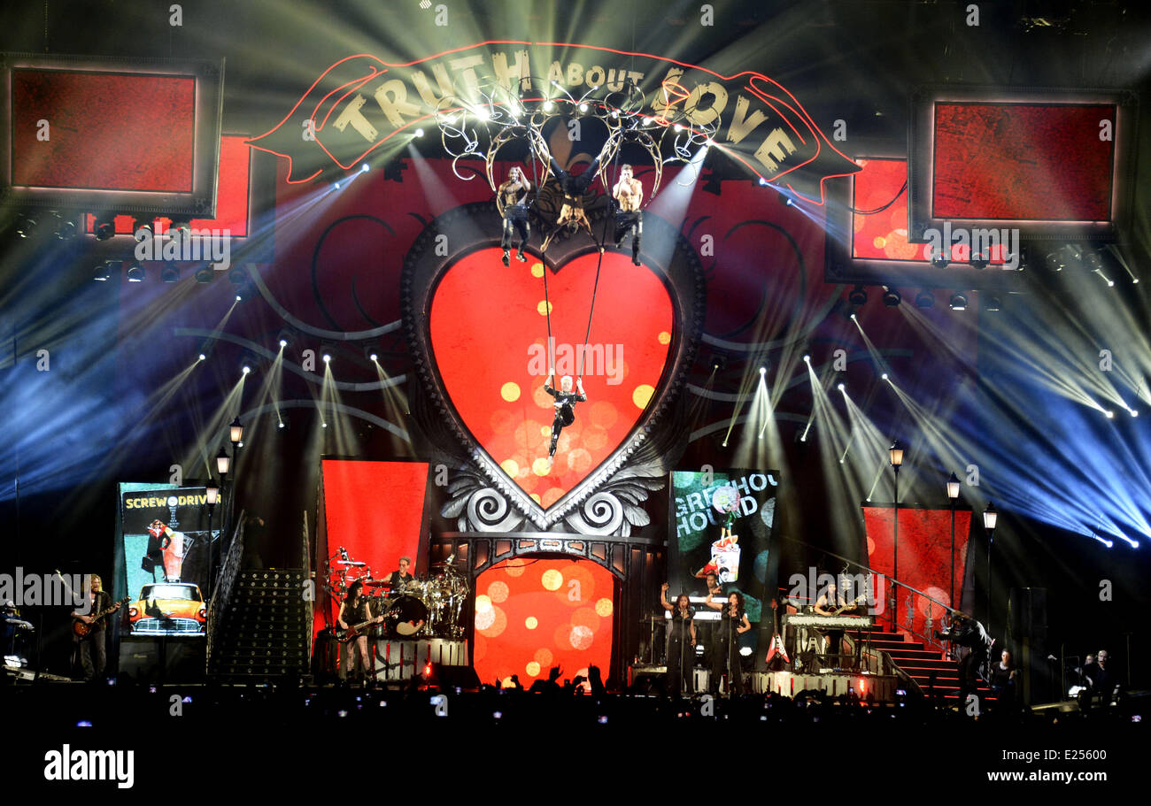 Pink performing live in concert at Bercy Featuring: Pink,Alecia Moore ...