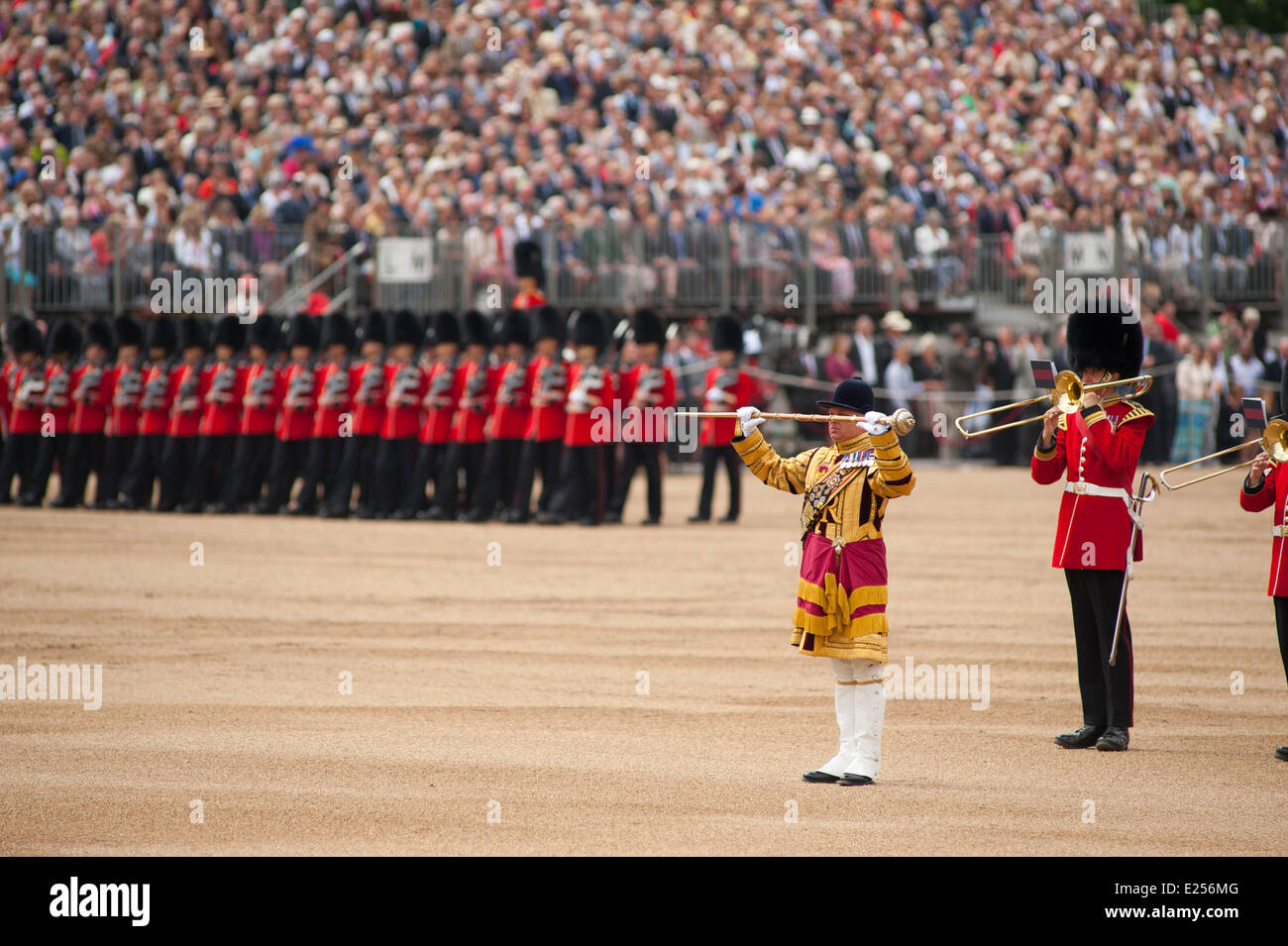 The Queen’s Birthday Parade on Horse Guards Parade ground during ...