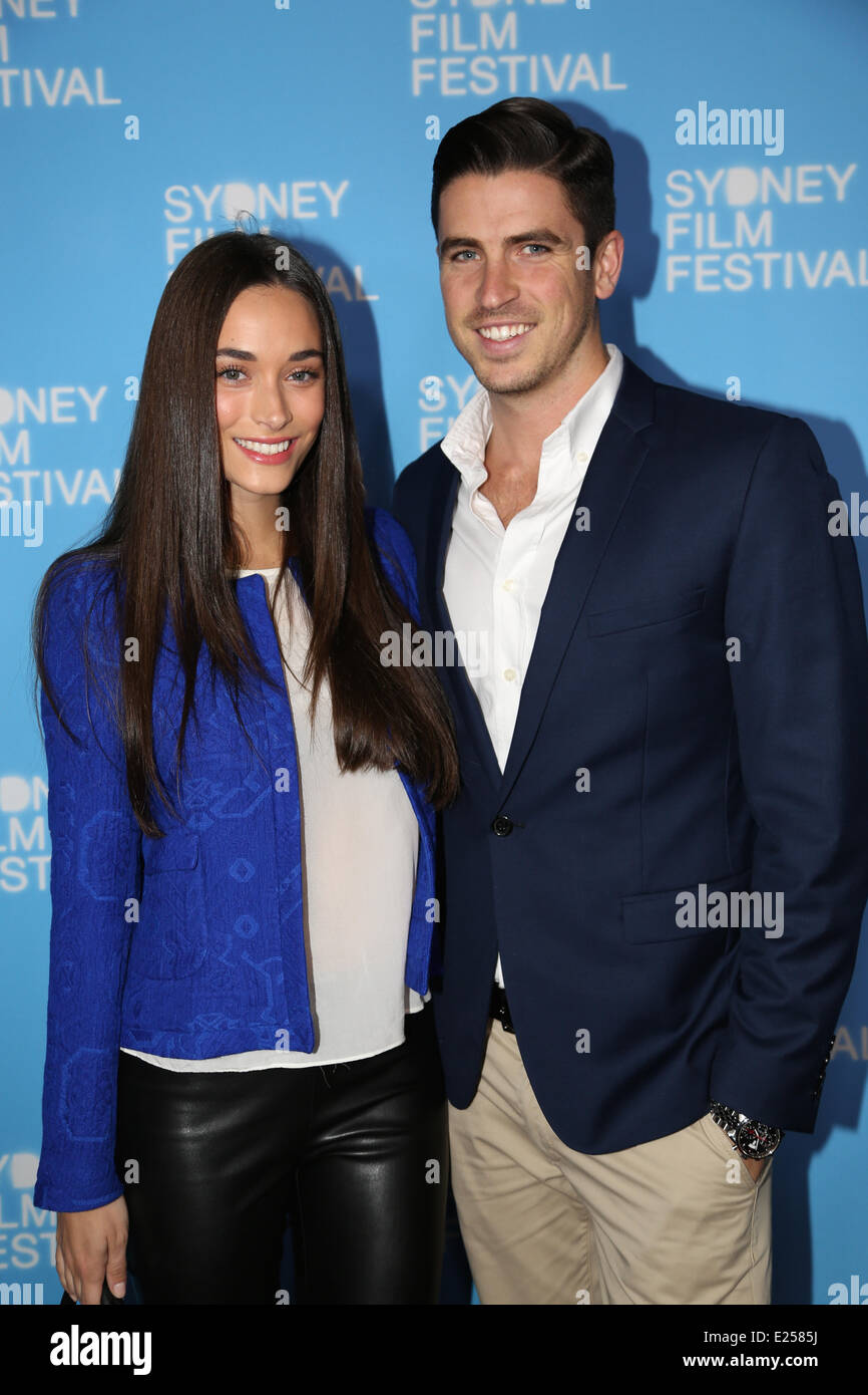 Sydney, Australia. 15th June, 2014. Scott Tweedie and his model ...