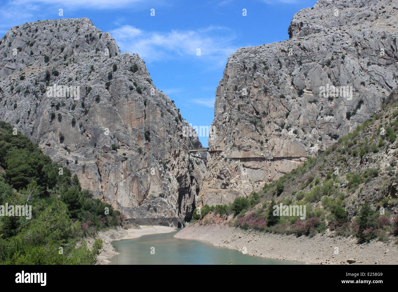 Garganta del Chorro (Chorro Gorge) near Ardales, Andalucia, Spain Stock ...
