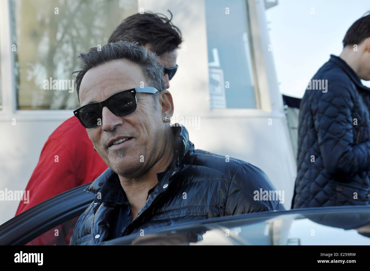 Bruce Springsteen and his crew enjoy a sightseeing tour on a boat in ...