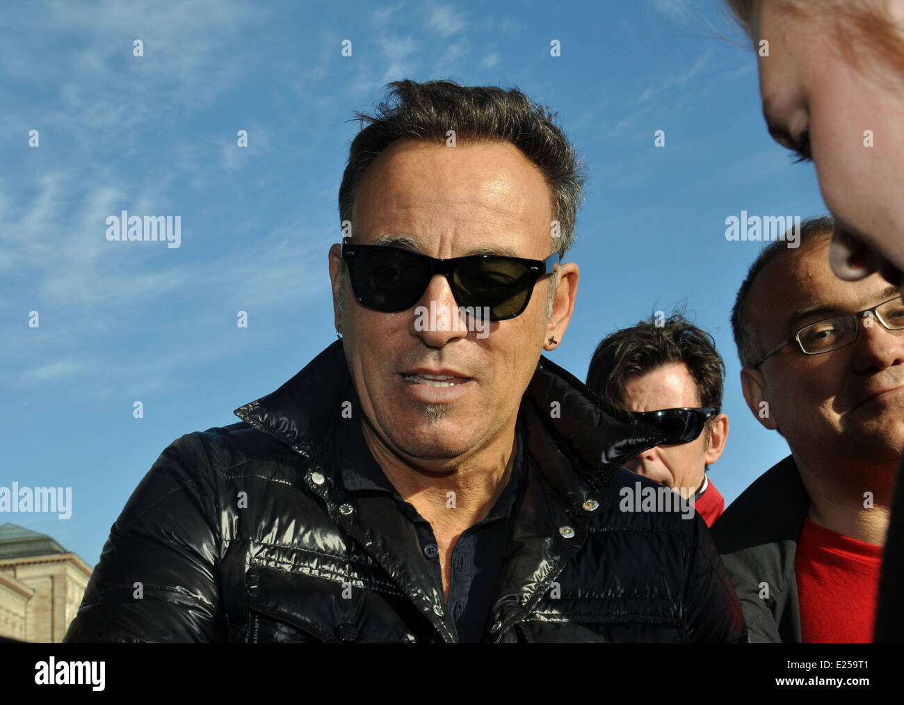 Bruce Springsteen and his crew enjoy a sightseeing tour on a boat in ...