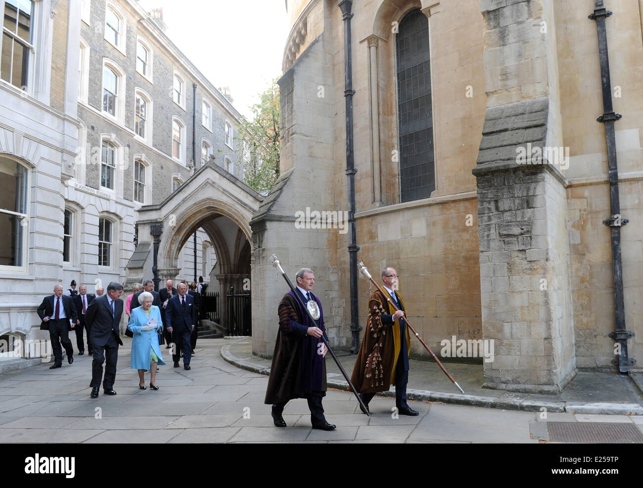 Britain's HM Queen Elizabeth II, arrives for the rededication of the ...