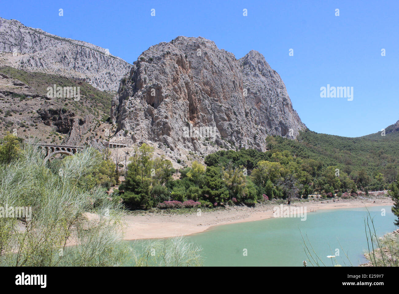 Garganta del Chorro (Chorro Gorge) near Ardales, Andalucia, Spain Stock ...