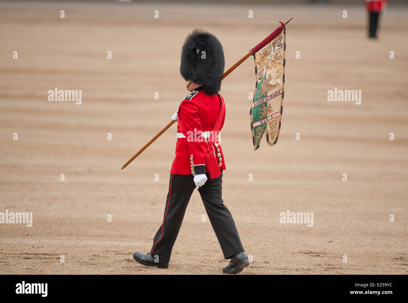 Welsh Guard on the Parade Ground at The Queen’s Birthday Parade ...