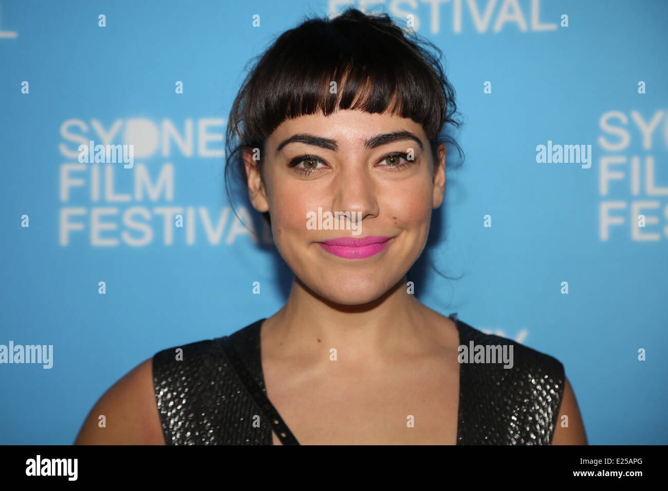 Sydney, Australia. 15th June, 2014. Ash London arrives on the red ...