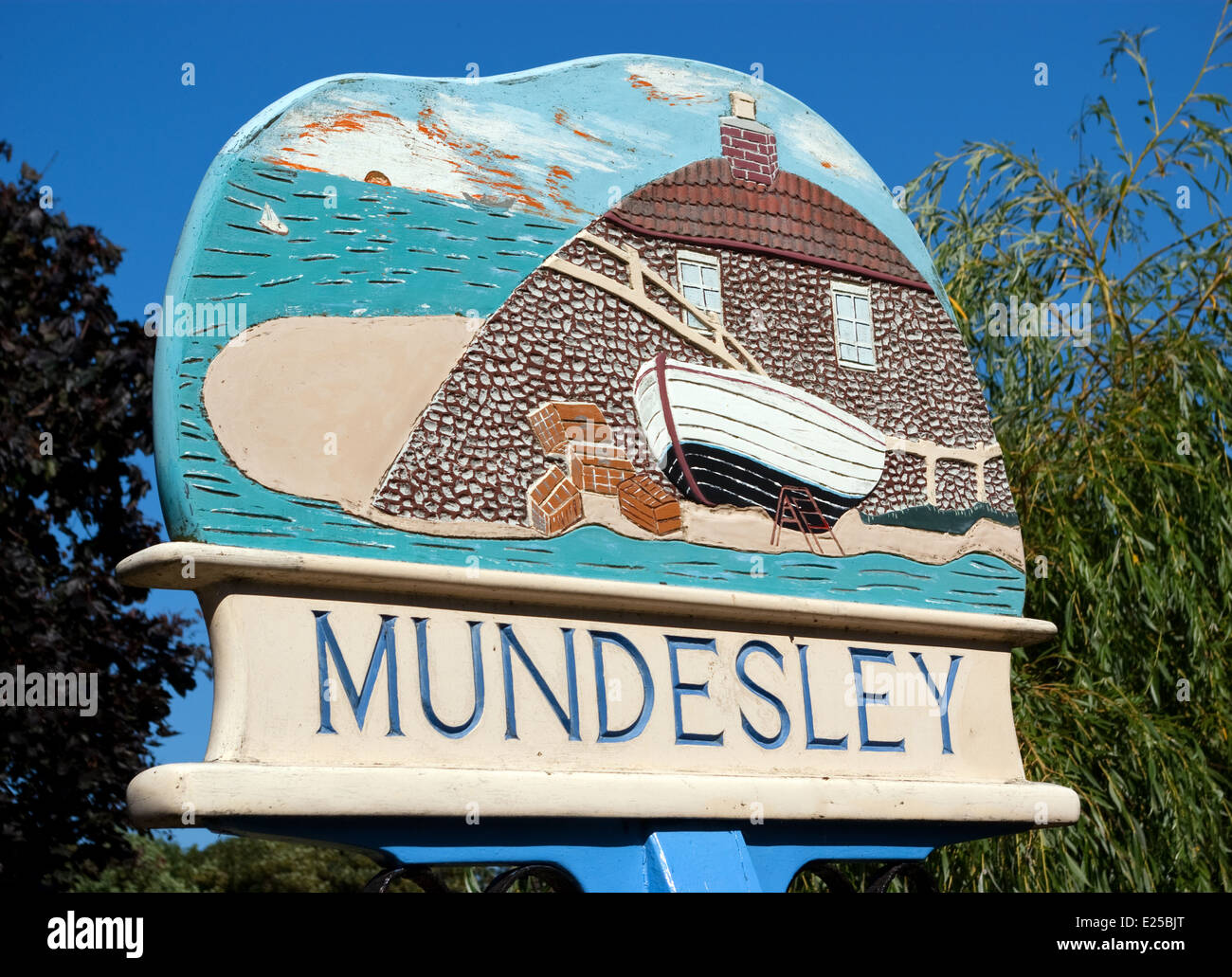 Coastal village signs in norfolk hi-res stock photography and images ...