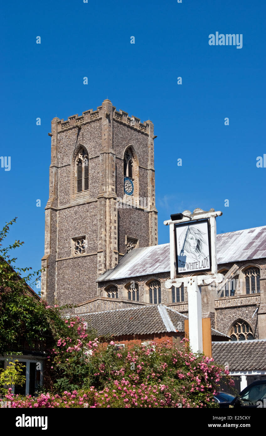 The Village Church of St Mary at Worstead in Norfolk, England Stock ...