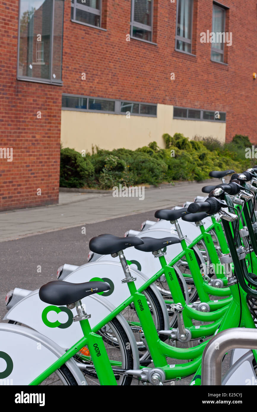 City Bike scheme launched in Liverpool UK in May 2014 Stock Photo - Alamy