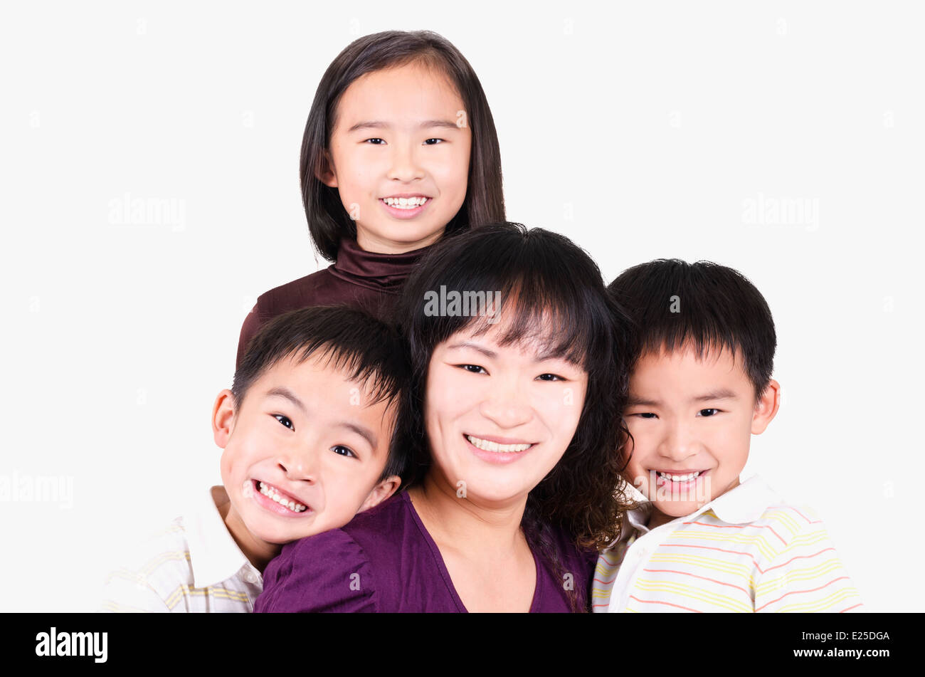Happy family portrait Stock Photo - Alamy