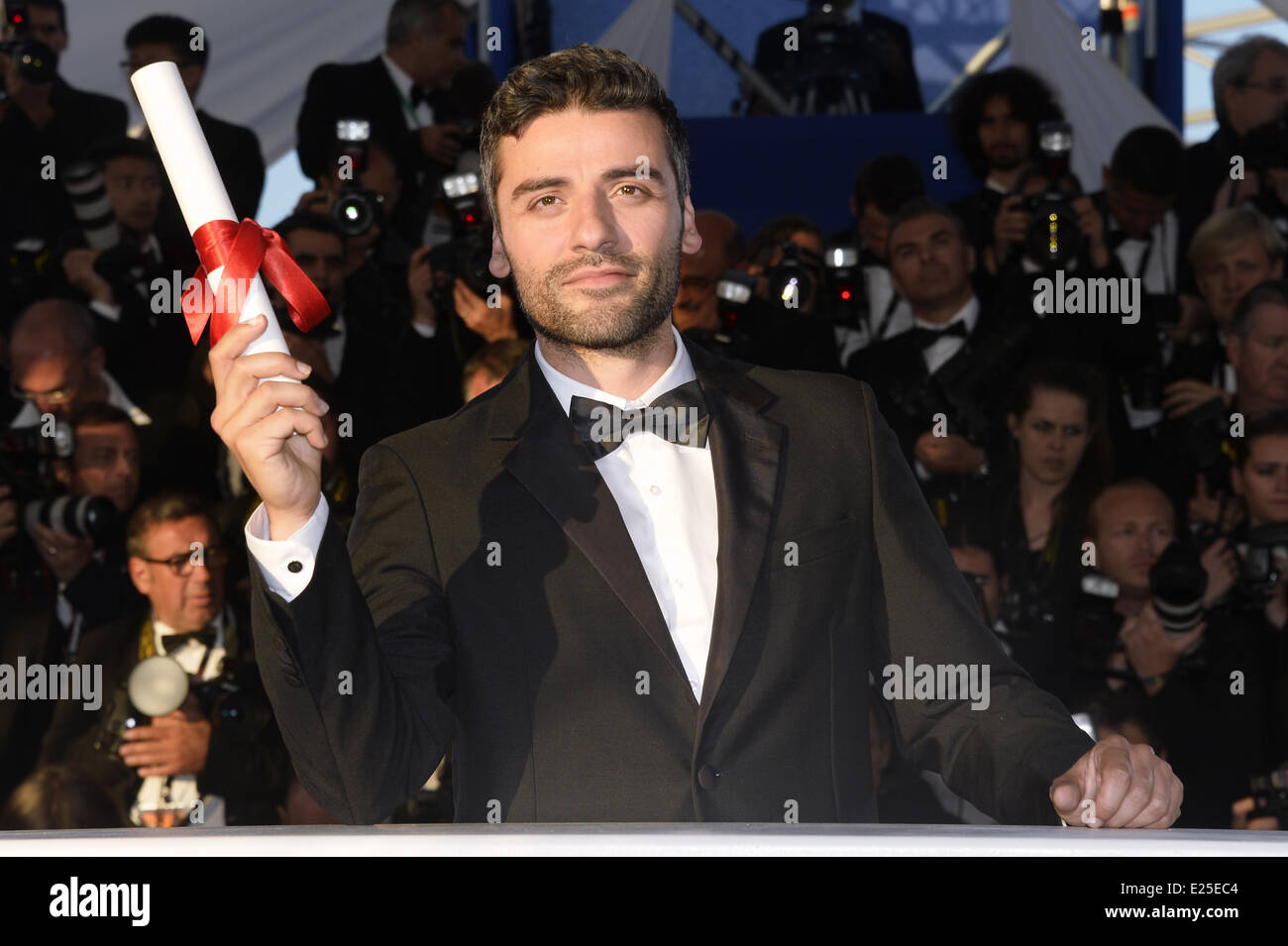 US actor Oscar Isaac during a photocall after he received the Grand ...