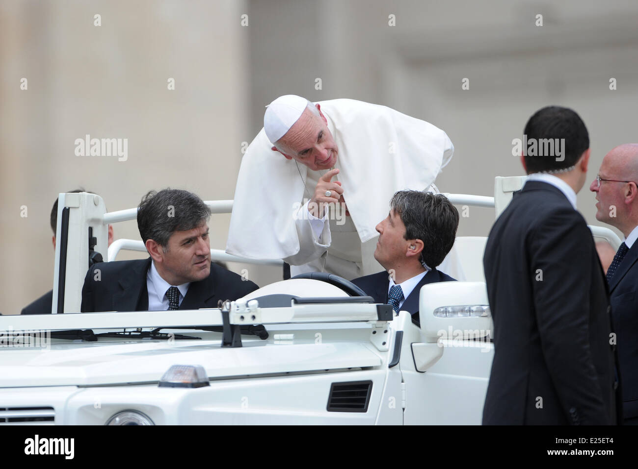 Pope Francis attends the weekly general audience in Saint Peter's ...