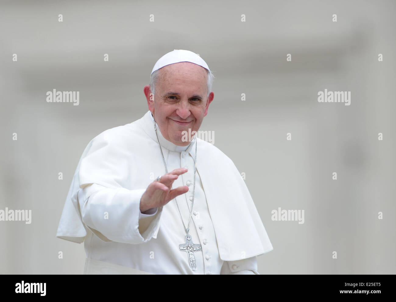 Pope Francis attends the weekly general audience in Saint Peter's ...