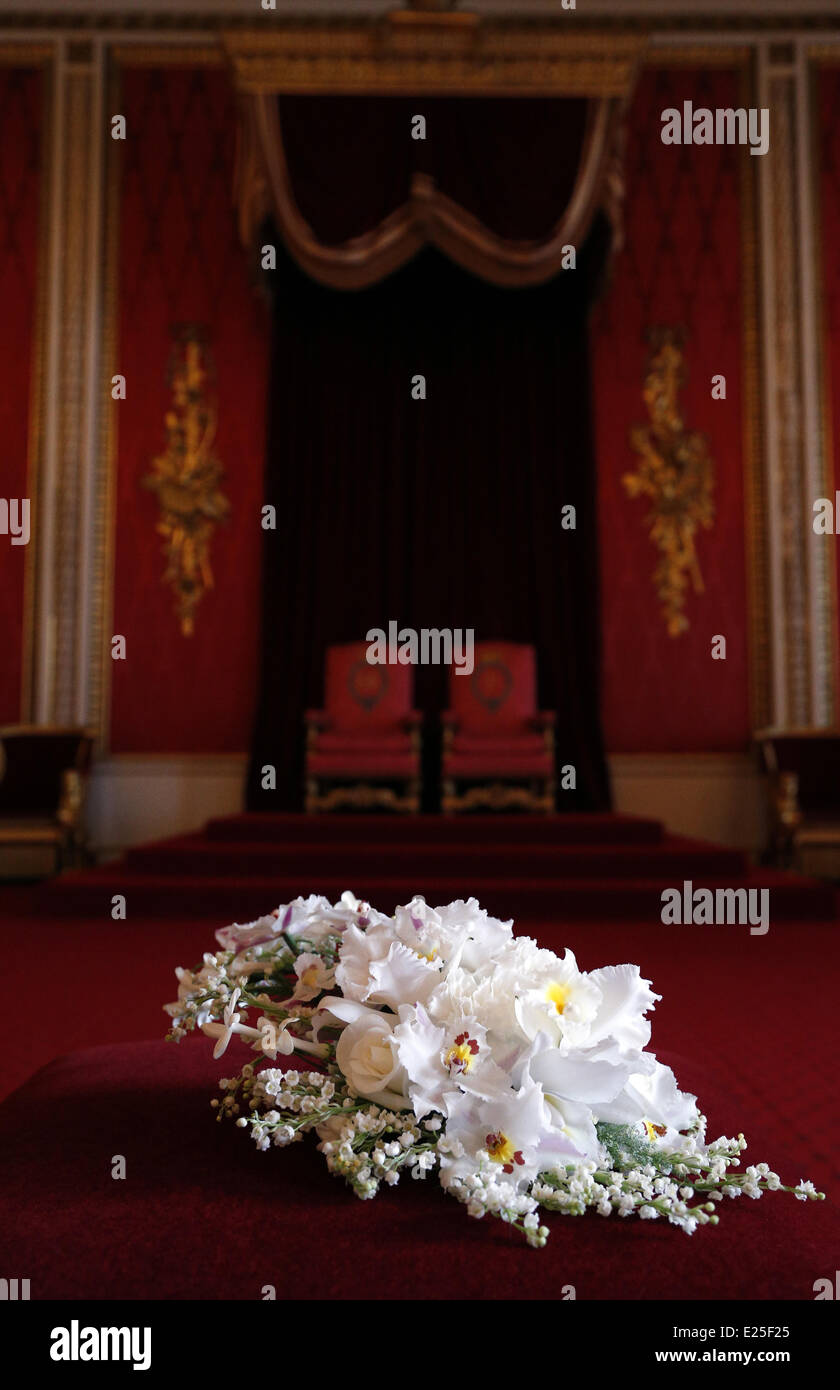 LONDON - UK - 30 MAY 2013- ROTA: A replica of the Coronation Bouquet ...