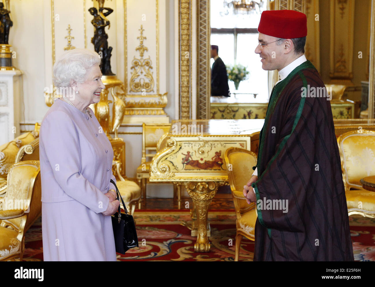 LONDON - UK - 30 MAY 2013- ROTA: Queen Elizabeth II receives ...