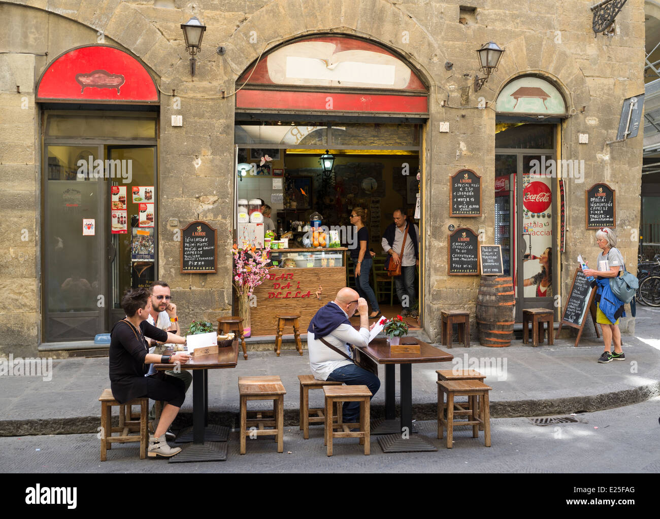Florence italy cafe hi-res stock photography and images - Alamy