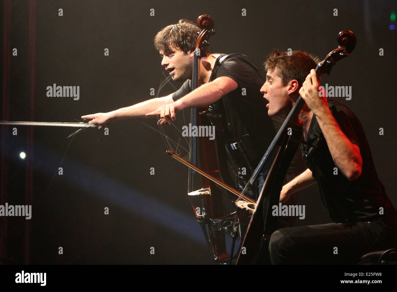 Cellists Luka Sulic and Stjepan Hauser, known as 2CELLOS, performed at ...