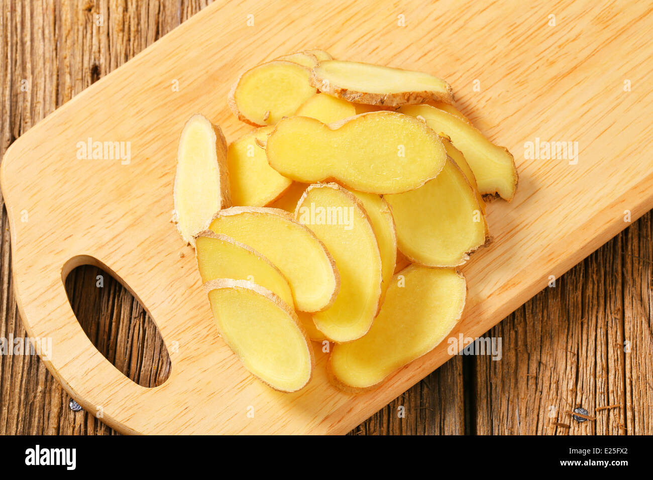 Overhead sliced ginger hi-res stock photography and images - Alamy