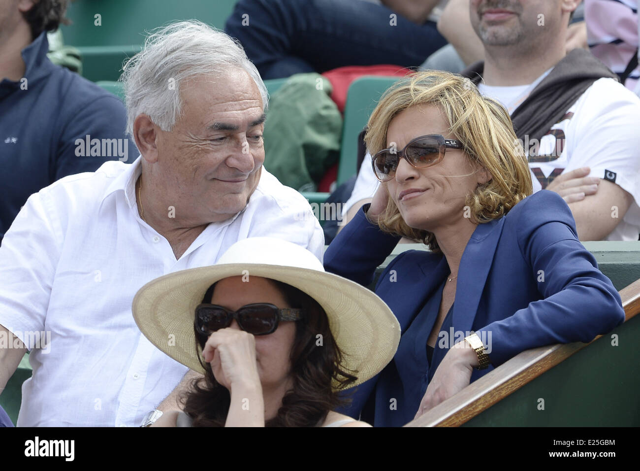 Celebs at Roland Garros - Day 14 Featuring: Former IMF chief Dominique ...