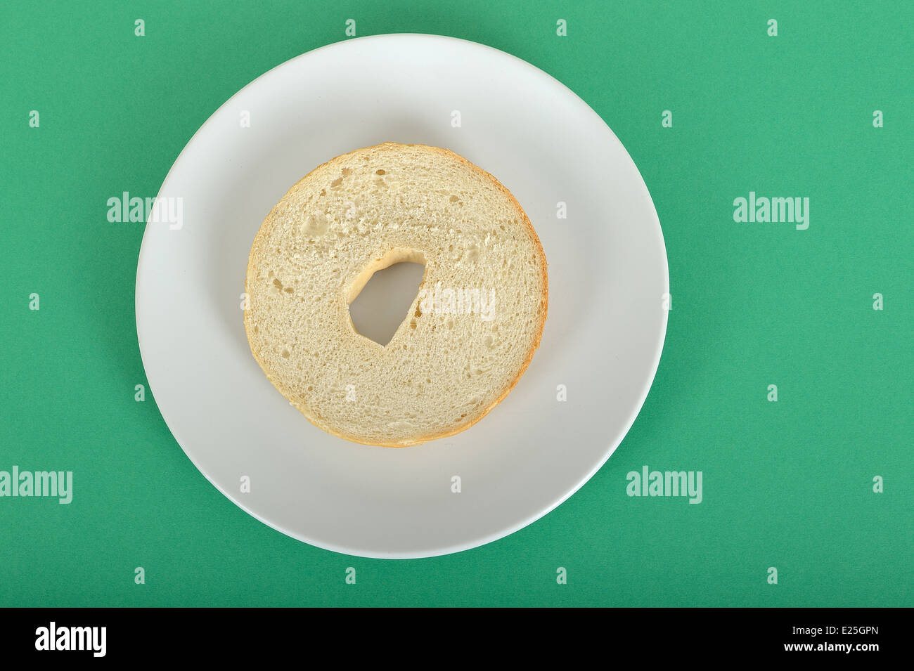 Half a Bagel Stock Photo - Alamy
