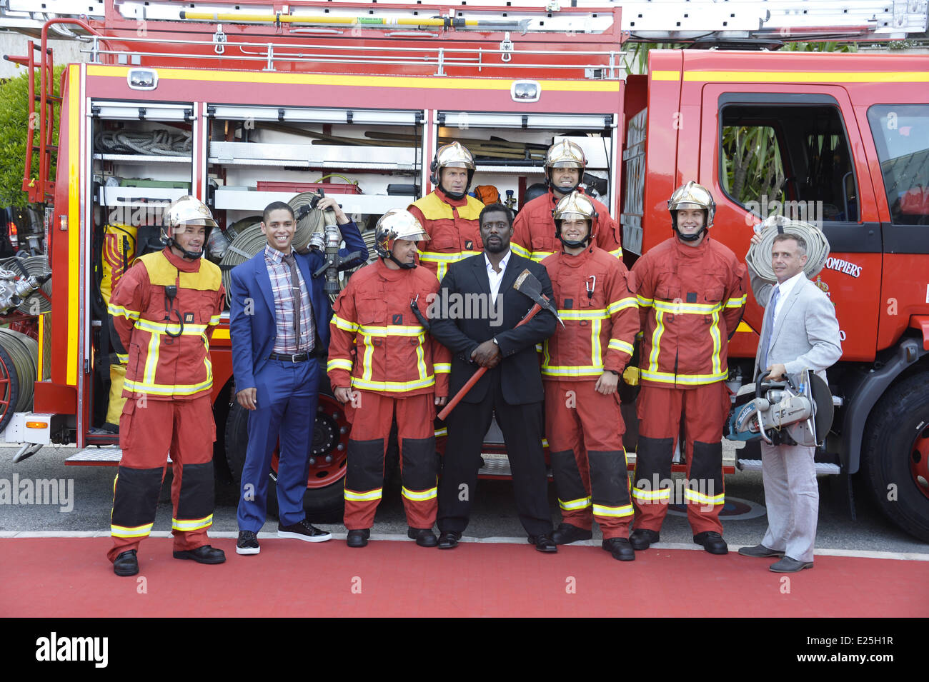 Charlie Barnett, Eamonn Walker and David Eigenberg at the 'Chicago Fire ...