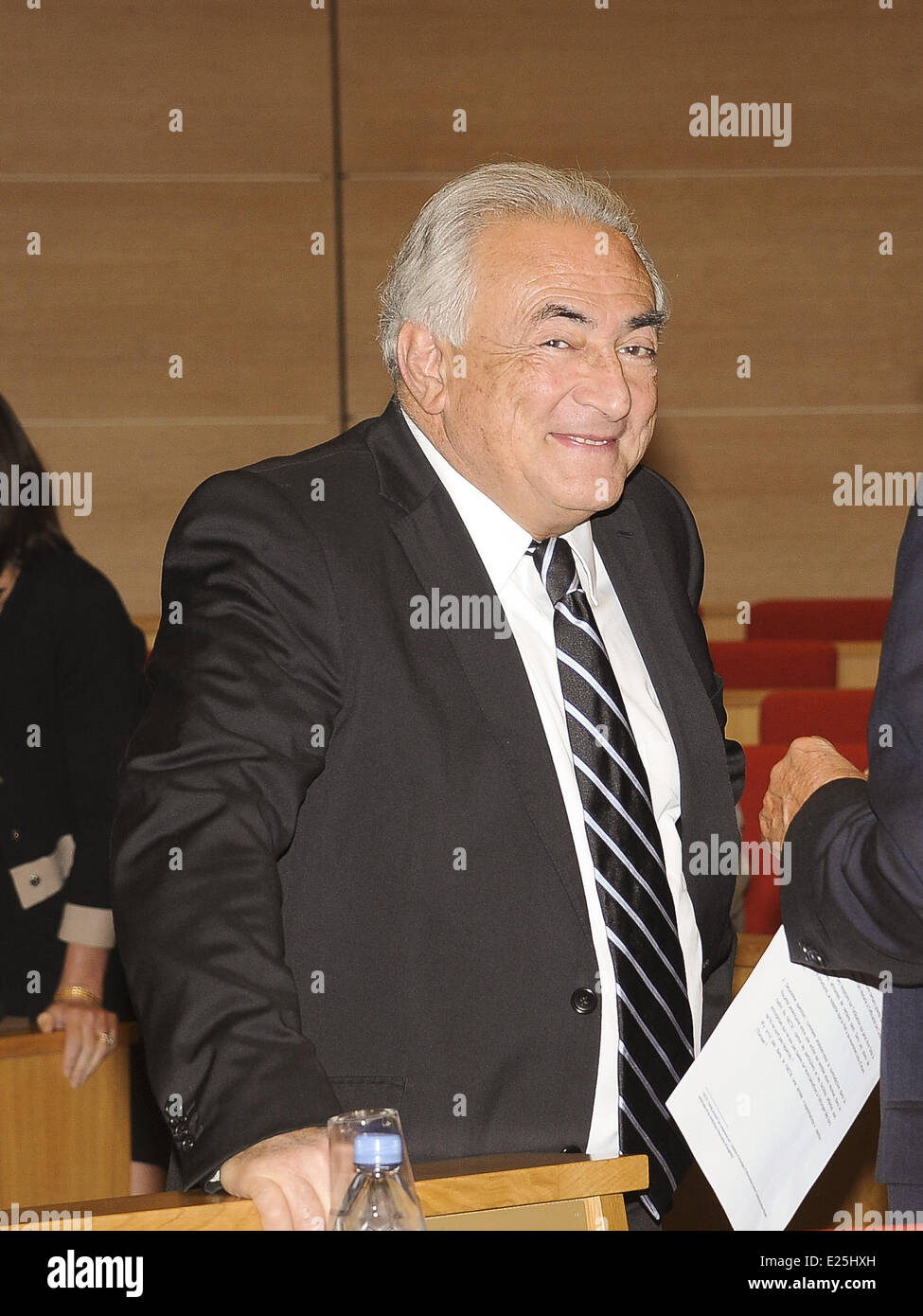 Former IMF chief Dominique Strauss Kahn prior to a hearing before an ...
