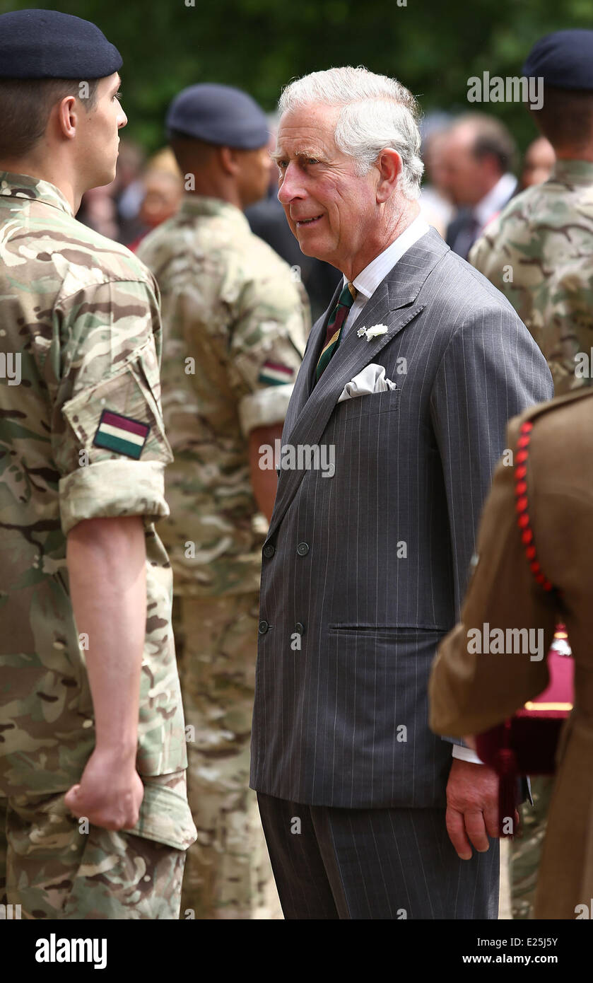Prince Charles, Prince of Wales presents Operational service medals to ...