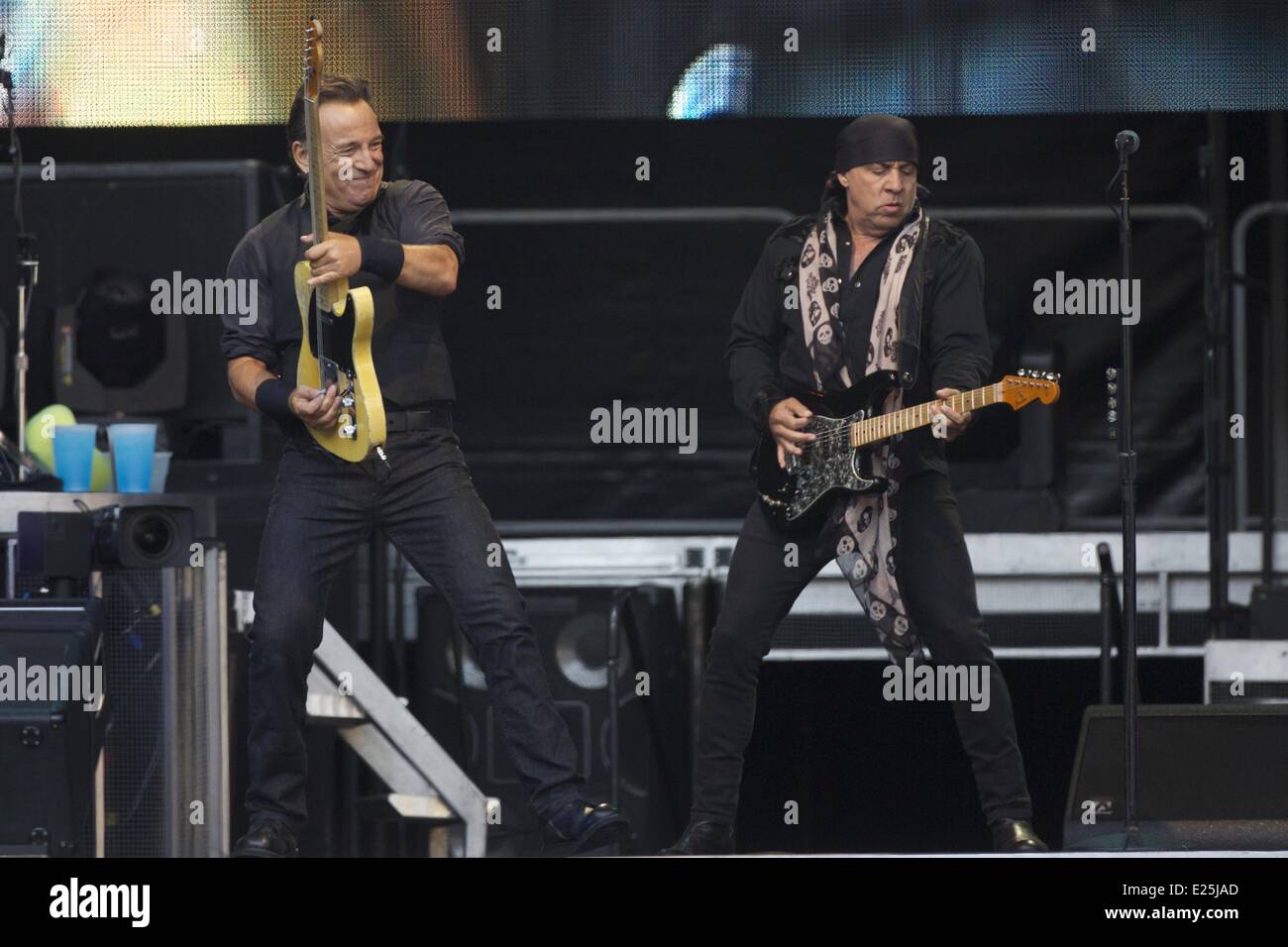 Bruce Springsteen performs live in concert at the Stade de France ...