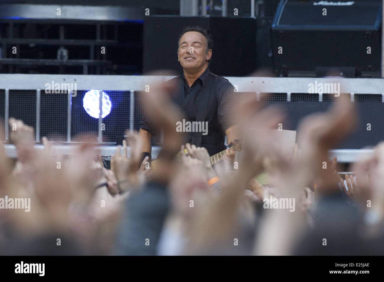 Bruce Springsteen performs live in concert at the Stade de France ...
