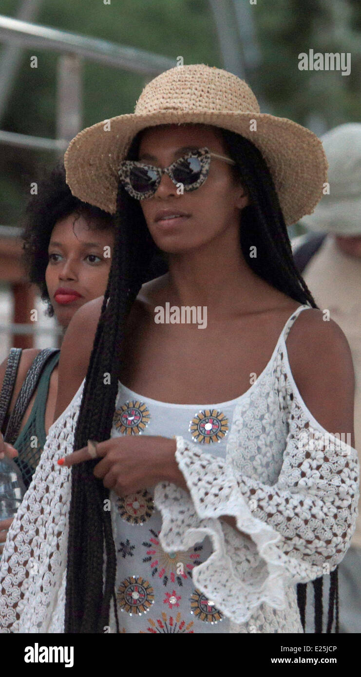 Singer, Solange Knowles arrives in Hvar ahead of her performance on the ...