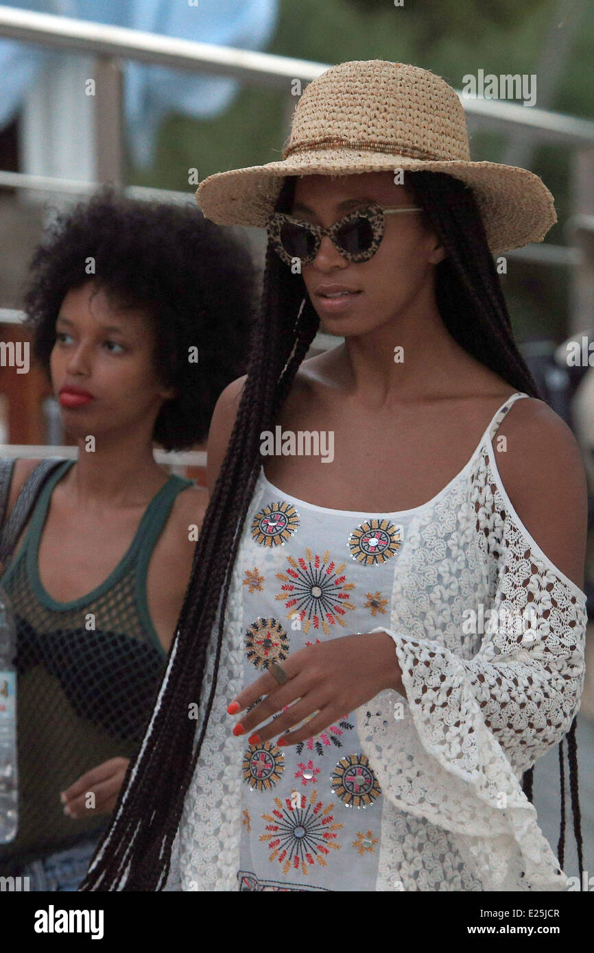 Singer, Solange Knowles arrives in Hvar ahead of her performance on the ...