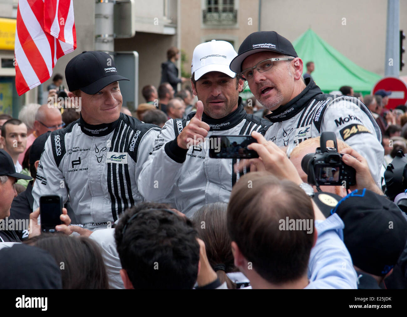 Hollywood actor and motor racing enthusiast Patrick Dempsey attends the ...